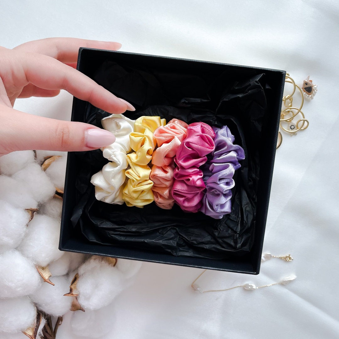 Summer Shades Mini Silk Scrunchie Set | Mini Scrunchy Pack | Luxury ...