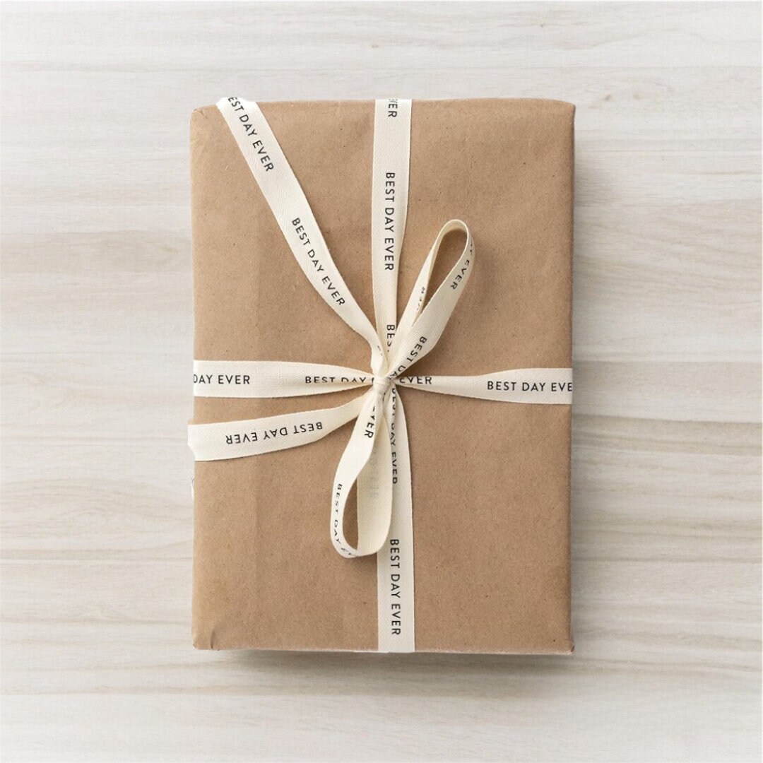 Cotton Herringbone Custom Ribbon Natural- 10 Yards - Etsy