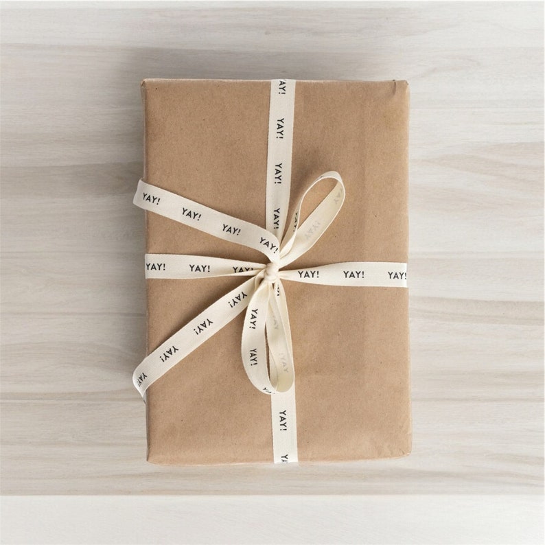 Cotton Herringbone Custom Ribbon Natural- 10 Yards - Etsy