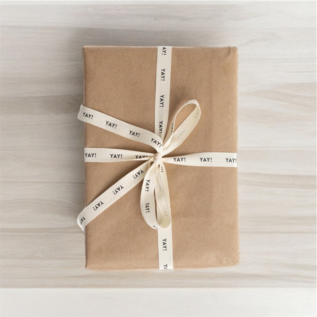 Cotton Herringbone Custom Ribbon Natural- 10 Yards - Etsy