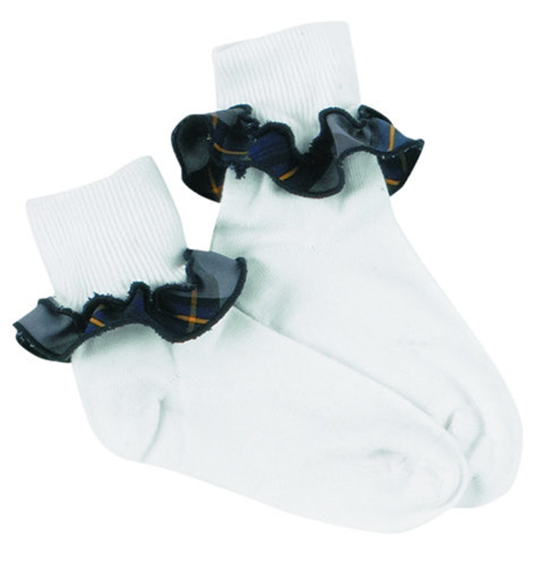 Ruffled Sock, School Uniform, Back to School - Etsy