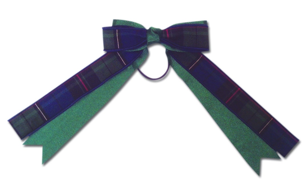 Handmade Plaid Hair Bow With Streamer Tails, School Uniform - Etsy