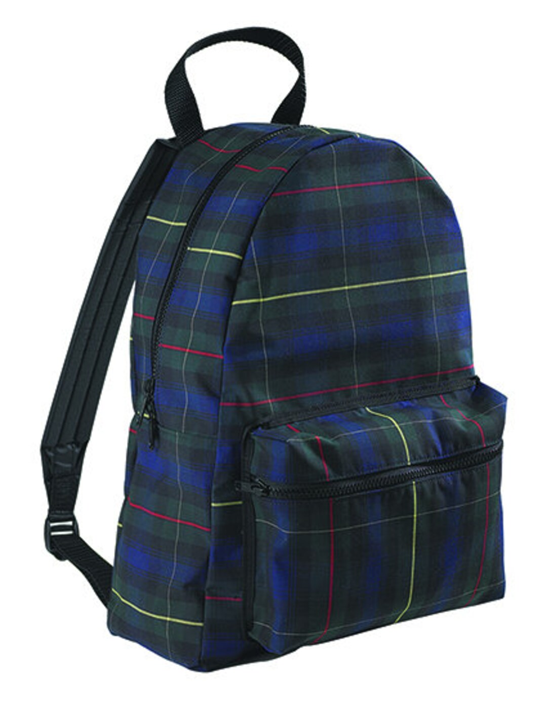 Handmade Plaid Arch Backpack, Padded School Bag - Embroidery Available ...