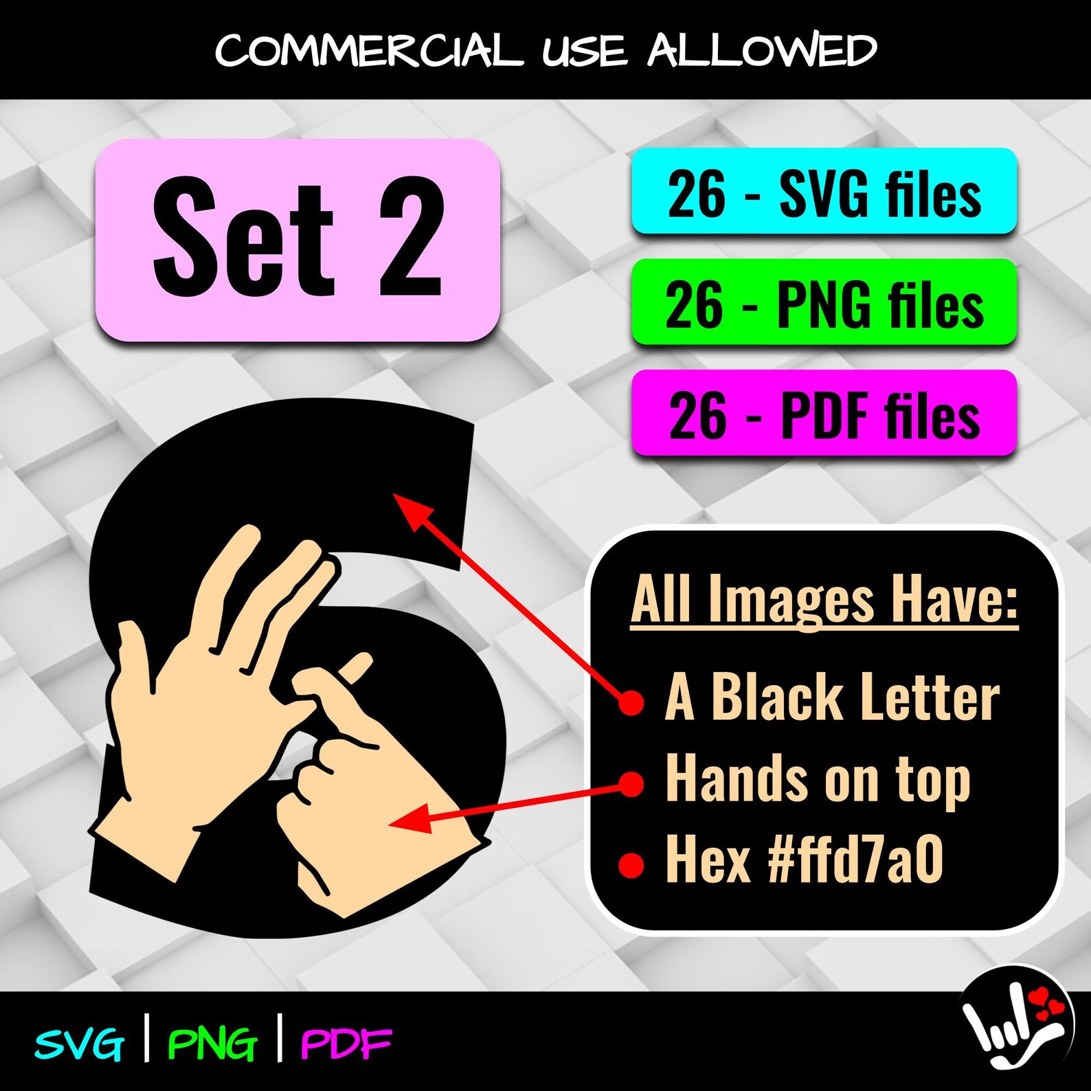 BSL Sign Language Alphabet SVG Bundle BSL Alphabet British - Etsy UK