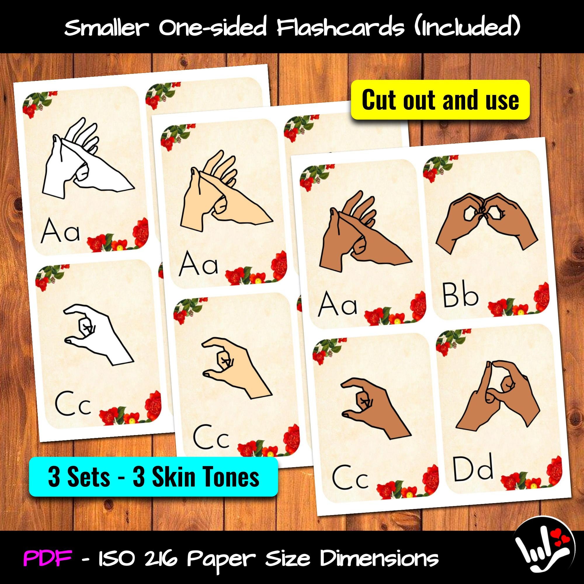 BSL Sign Language Flashcard Bundle BSL Abcs Abc Flashcards Bsl ...