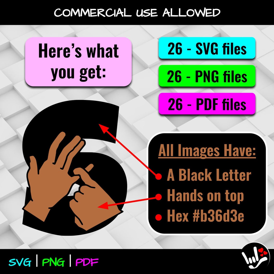 BSL Alphabet Sign Language Alphabet SVG British Sign - Etsy