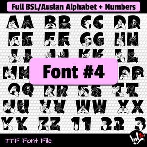BSL Font TTF Files • Auslan Fonts • Type in British Sign Language ...