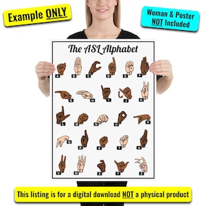 Sign Language Alphabet Chart ASL Abcs Chart Sign Language Abcs ASL ...