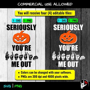 ASL SVG Halloween Sign Language SVG Cut Files Printable American Sign ...