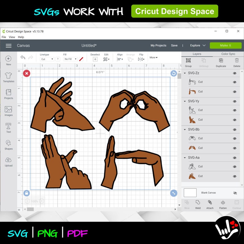 BSL Alphabet Sign Language Alphabet SVG British Sign Language Svg Bsl ...