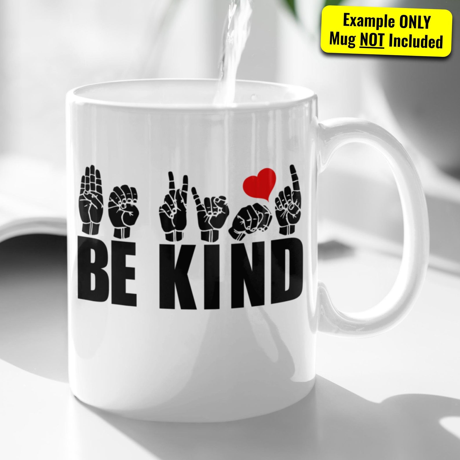 Be Kind Sign Language SVG PNG ASL Svg Png Asl Be Kind Fingerspelling ...