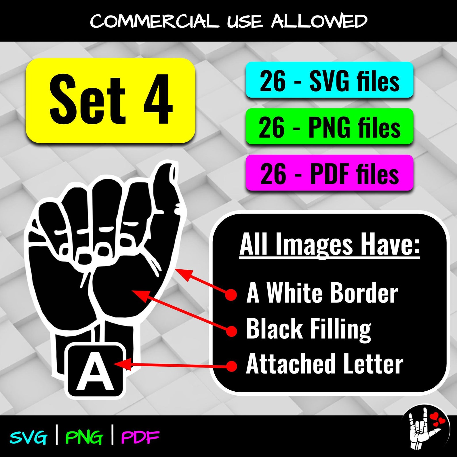 ASL SVG Bundle Sign Language Alphabet ASL Alphabet - Etsy