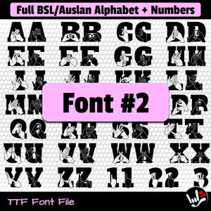 BSL Font TTF Files • Auslan Fonts • Type in British Sign Language ...