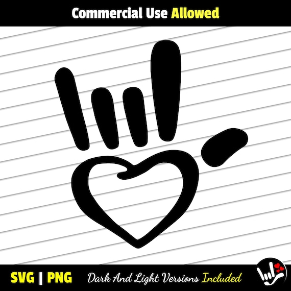 I Love You Hand Sign Heart