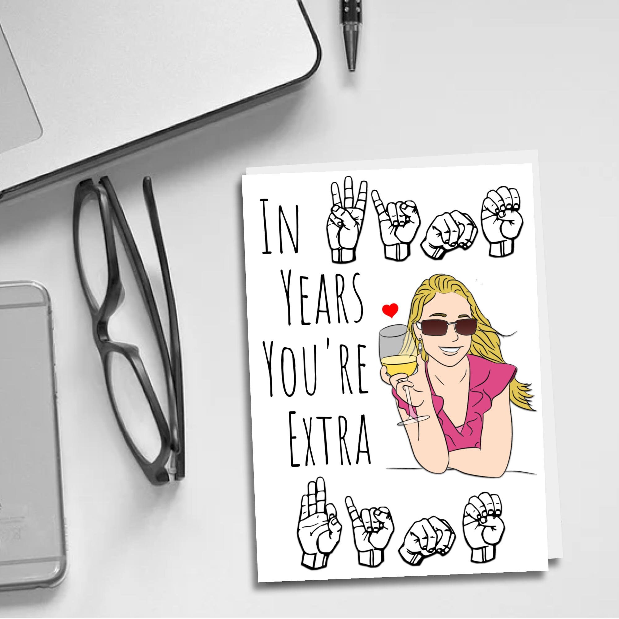 Printable ASL Birthday Card With ASL Alphabet FREE Envelope Template ...