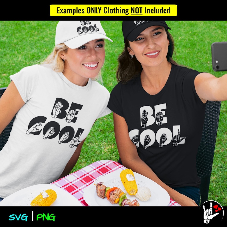 ASL SVG Be Cool Sign Language svg PNG asl png Hand Signs - Etsy México