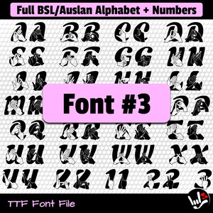 BSL Font TTF Files • Auslan Fonts • Type in British Sign Language ...