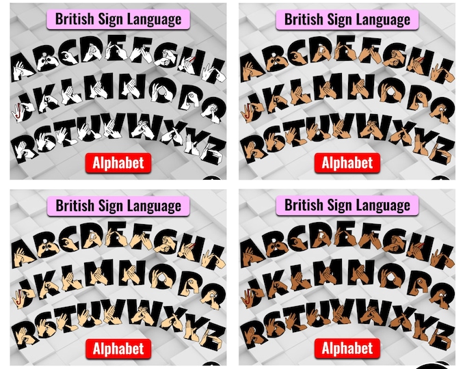 BSL Alphabet Sign Language Alphabet SVG British Sign Language Svg Bsl ...