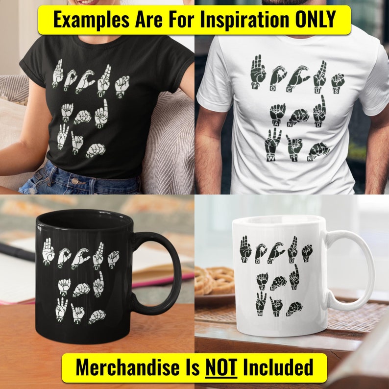 ASL SVG Focus and Win ASL Png Sign Language Svg Sign - Etsy Australia