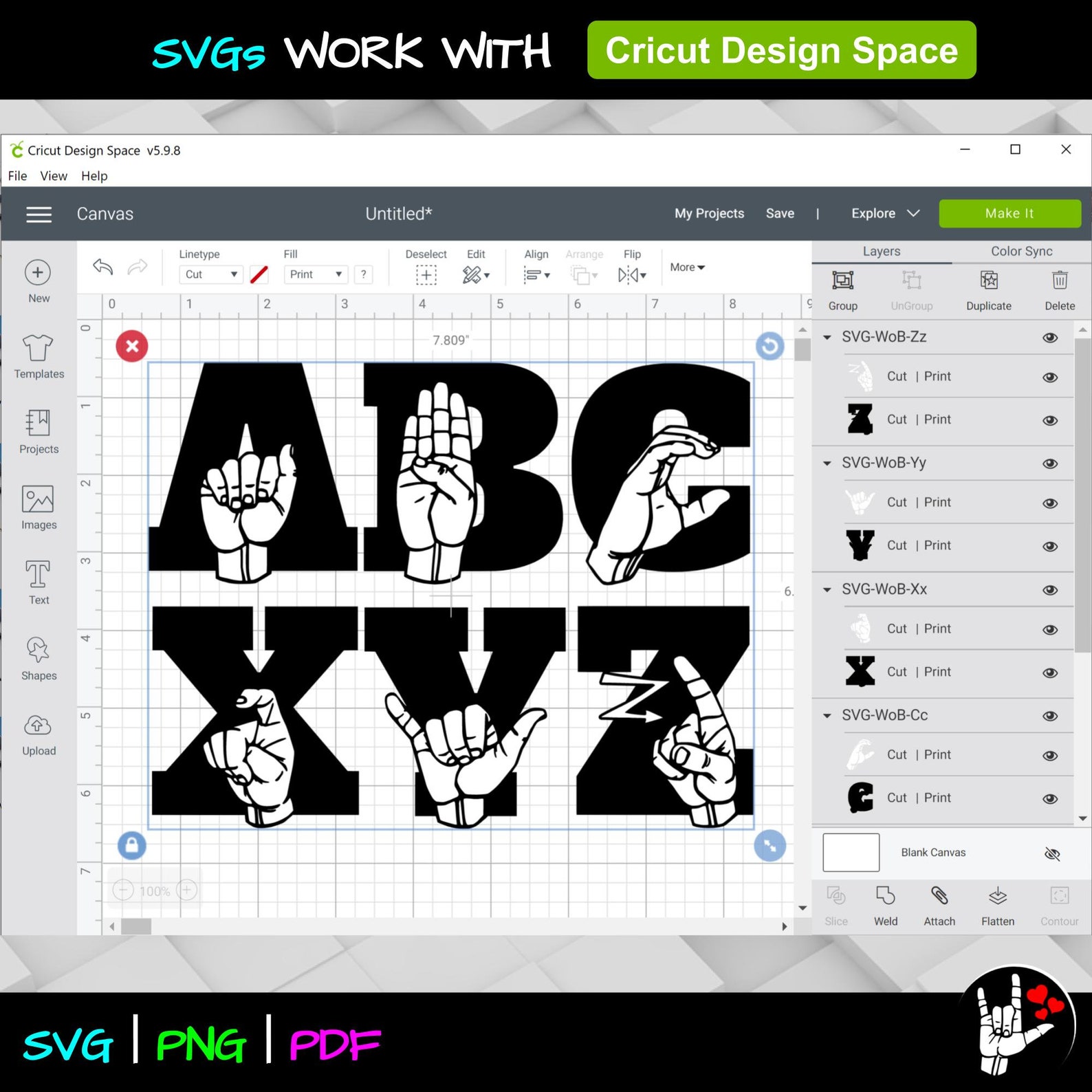 ASL SVG Sign Language Alphabet SVG American Sign Language Svg Asl ...