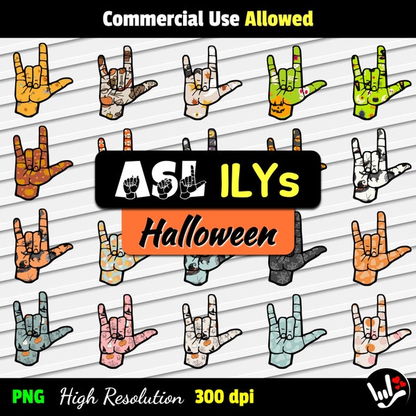 ASL SVG Aaah Zombies Sign Language SVG Cut Files Printable American ...