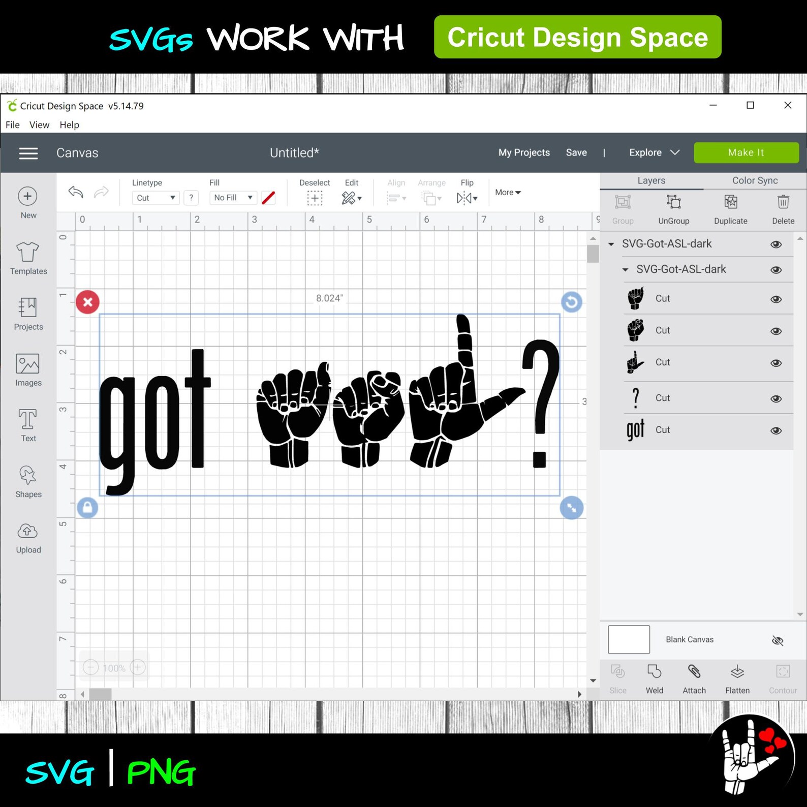 ASL SVG Got ASL Sign Language Svg Cut Files Printable American Sign ...