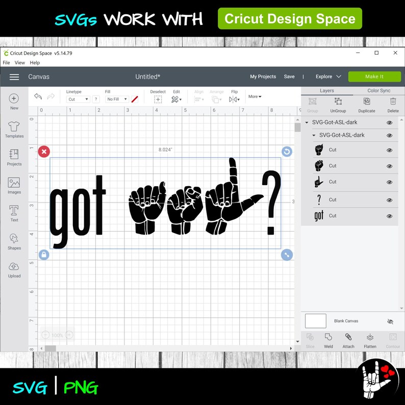 ASL SVG Got ASL Sign Language Svg Cut Files Printable American Sign ...