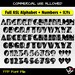 ASL Font TTF File Type Asl Letters & Numbers ILY Signs Type in American ...