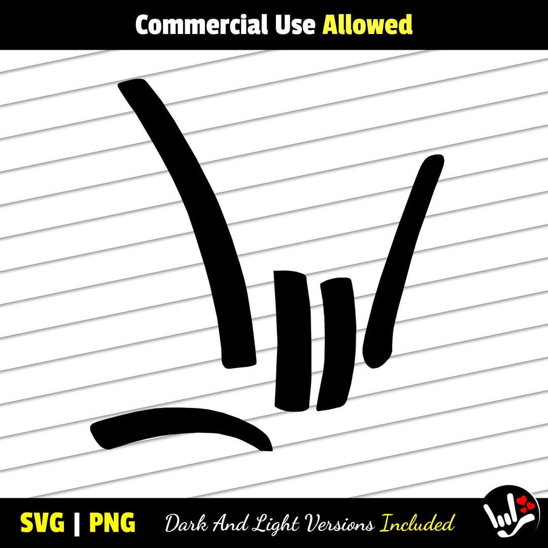 ASL SVG I Love You Ily Signs Black and White Versions Svg Png American ...