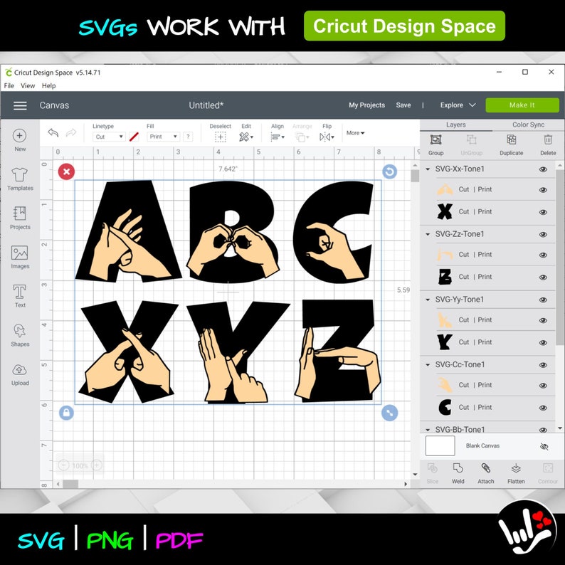 BSL Alphabet Sign Language Alphabet SVG British Sign Language Svg Bsl ...