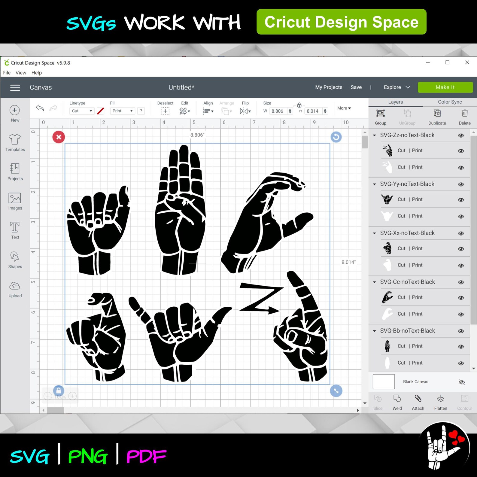 ASL SVG Sign Language Alphabet SVG American Sign Language Svg Asl ...