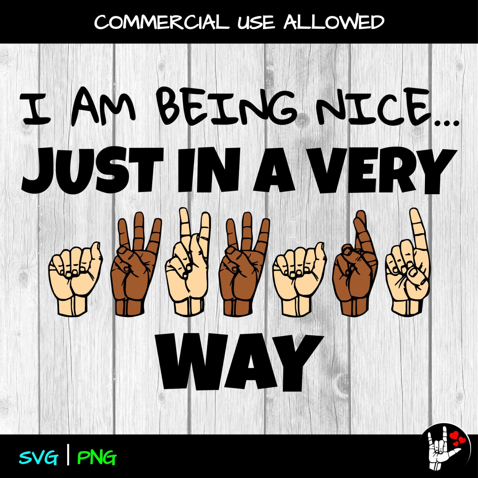 ASL SVG Awkward Way Sign Language SVG Cut Files - Etsy
