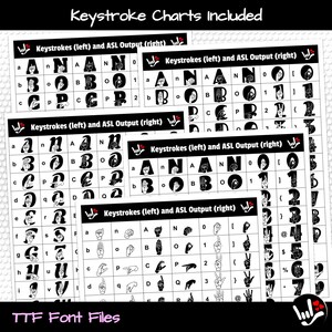 BSL Font TTF Files • Auslan Fonts • Type in British Sign Language ...