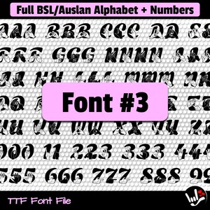 BSL Font TTF Files Auslan Fonts Type in British Sign Language Auslan ...