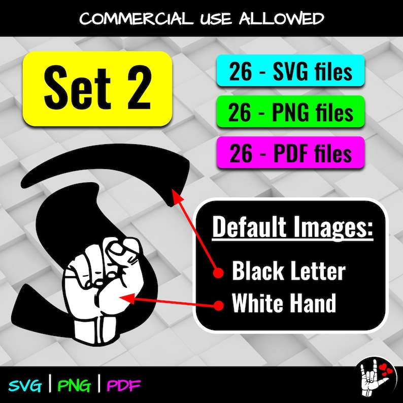 ASL SVG Bundle Sign Language Alphabet ASL Alphabet - Etsy