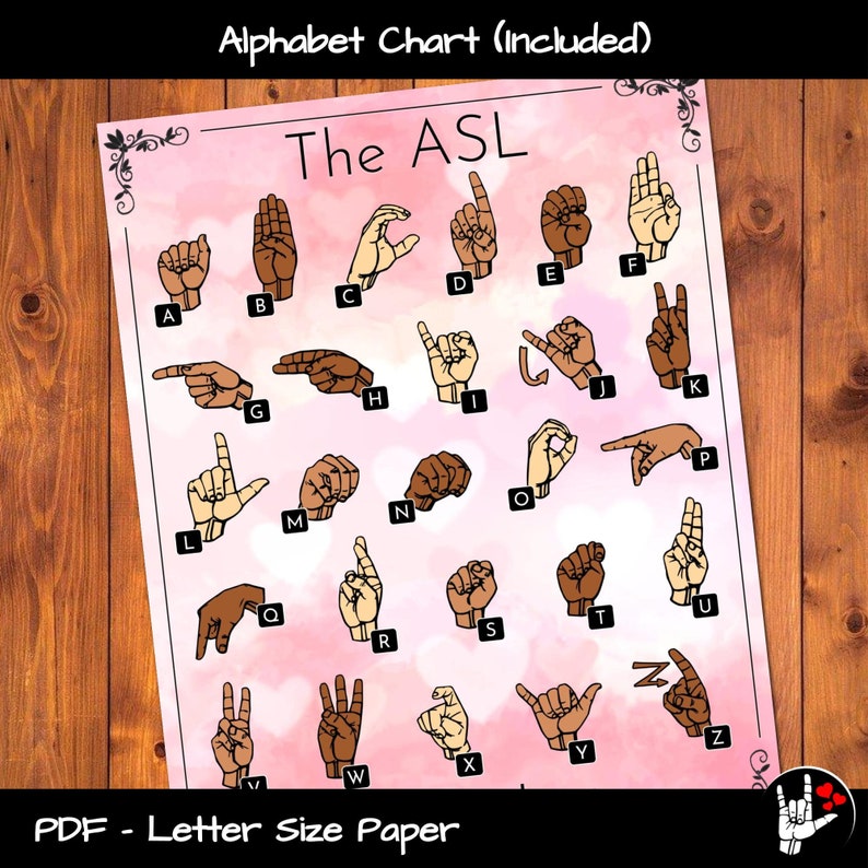 ASL Flashcards Sign Language Bundle ASL Abcs Abc - Etsy