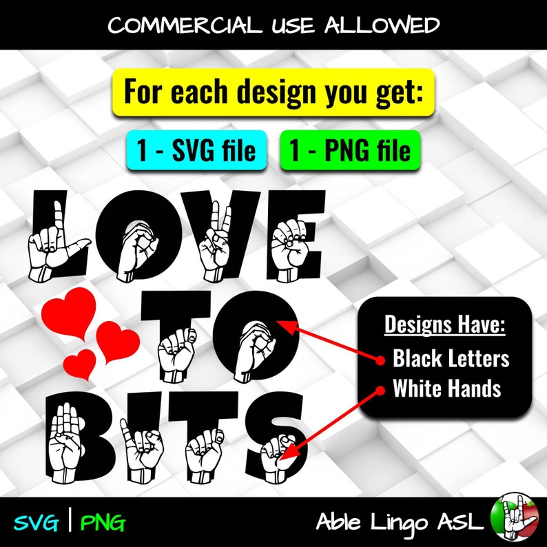 Sign Language SVG Bundle Love Phrases ASL Svg Cut Files Fingerspelling ...