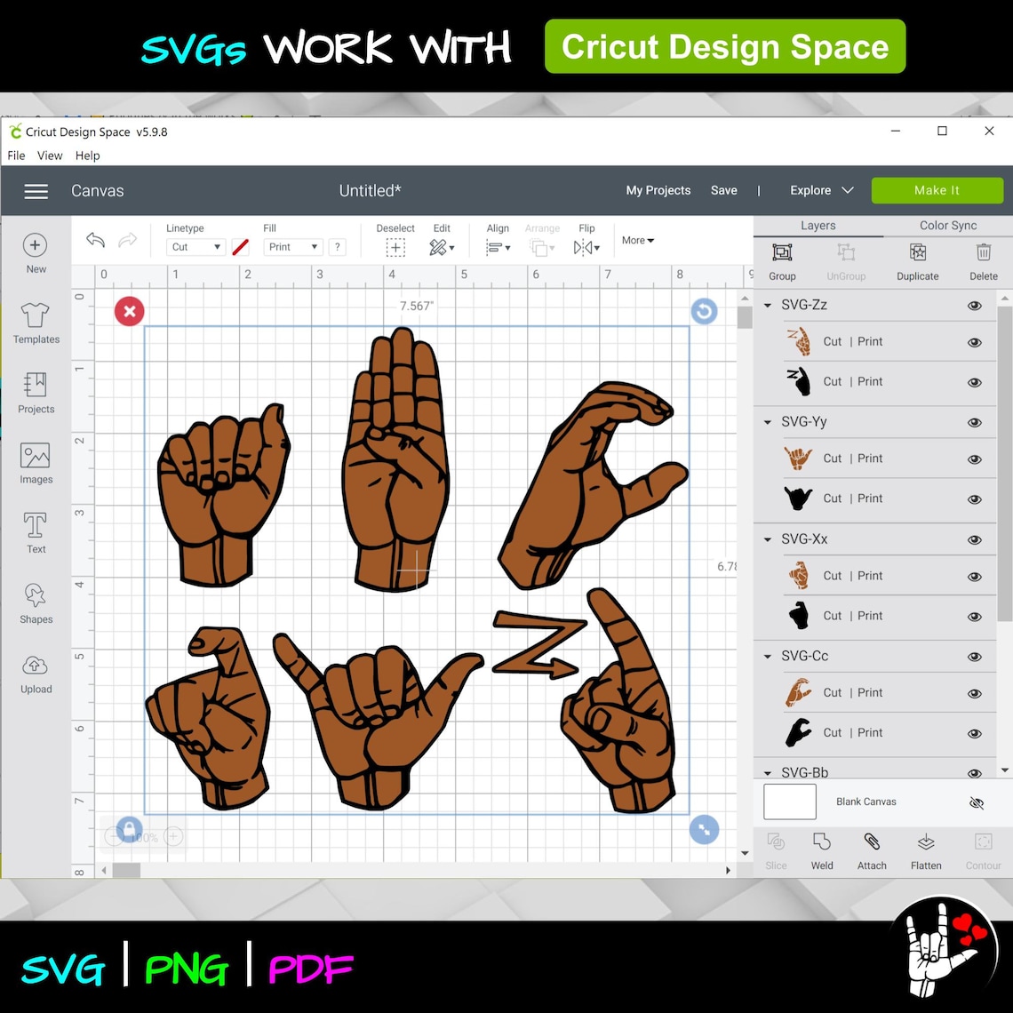 ASL SVG Sign Language Alphabet SVG American Sign Language - Etsy Singapore
