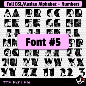BSL Font TTF Files • Auslan Fonts • Type in British Sign Language ...