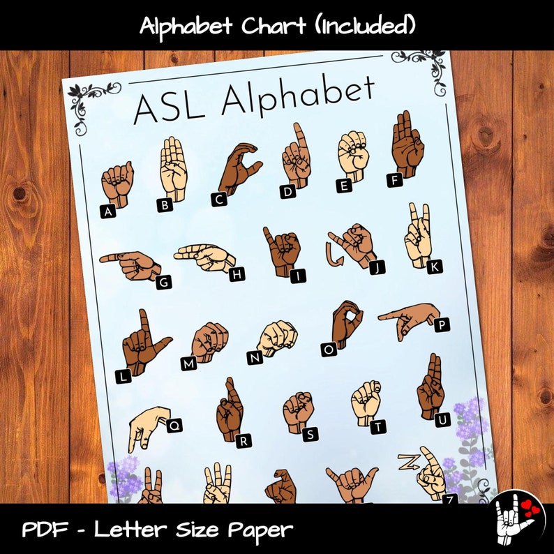 ASL Flashcards Sign Language Bundle ASL Abcs Abc - Etsy