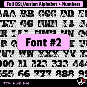 BSL Font TTF Files Auslan Fonts Type in British Sign Language Auslan ...
