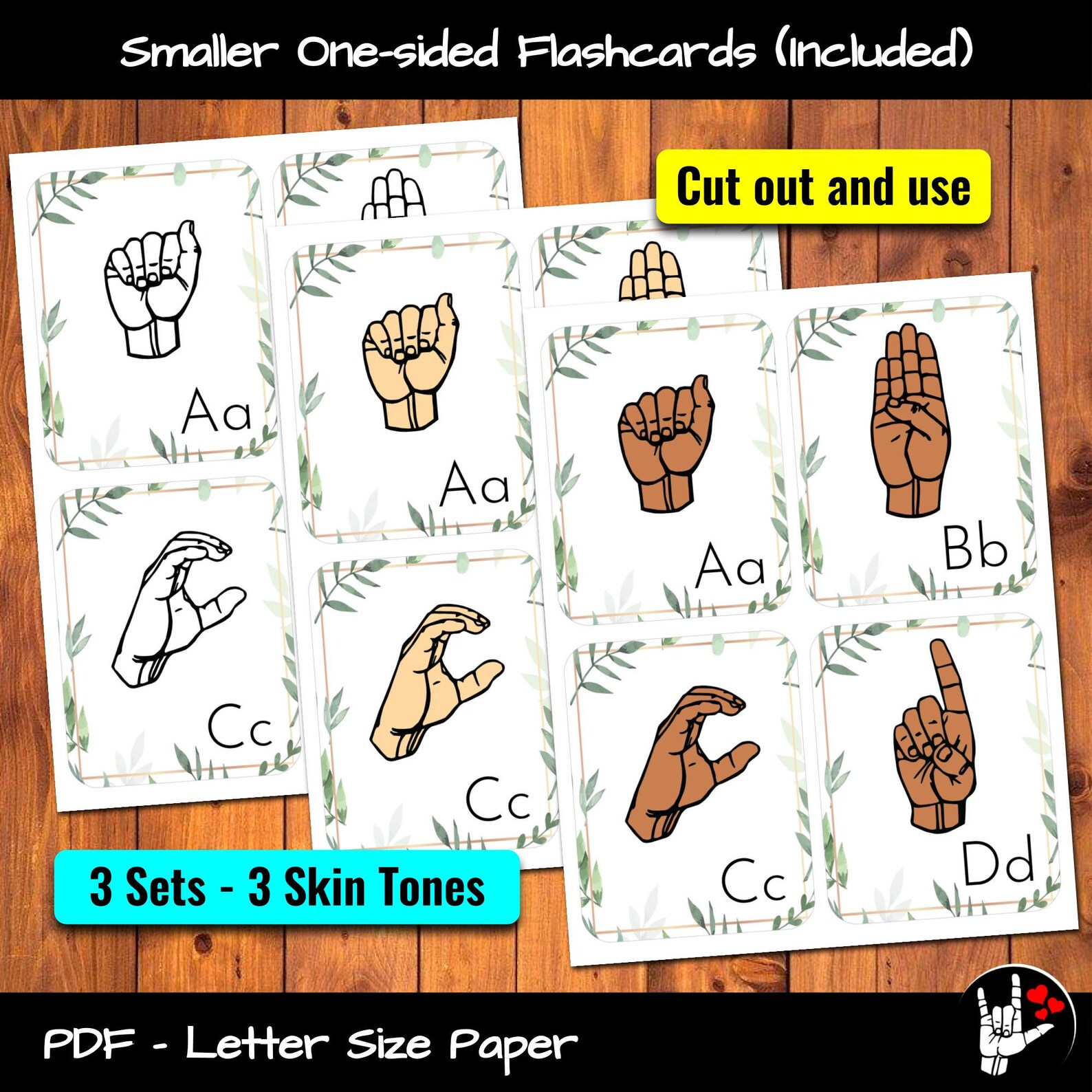 ASL Flashcards Sign Language Bundle ASL Abcs Abc - Etsy