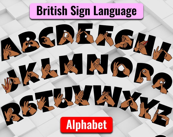BSL Alphabet - Etsy UK