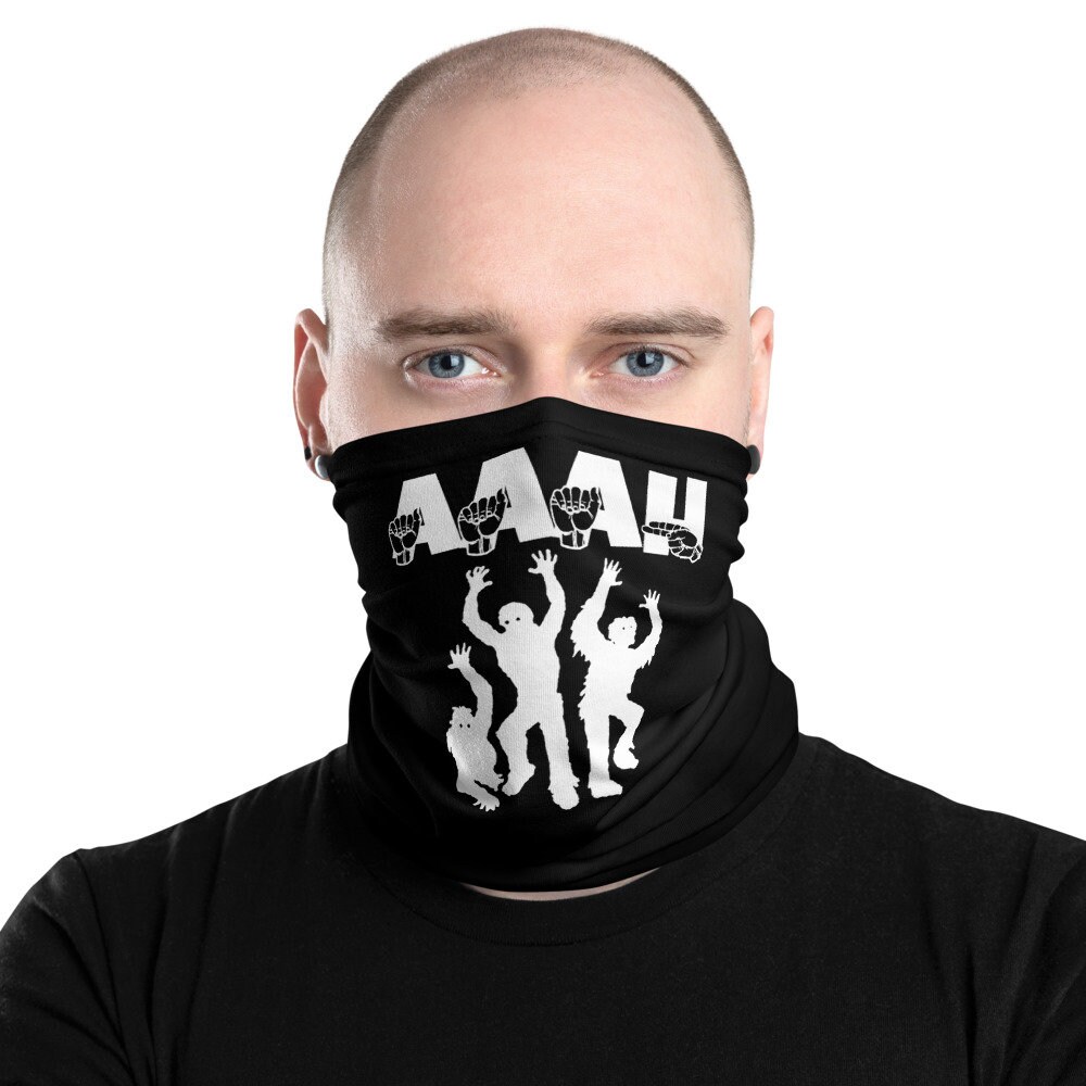 AAAH Zombies Sign Language Face Mask ASL Face Mask | Etsy