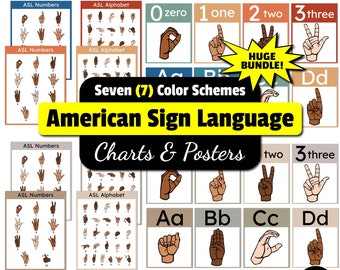 Asl Color Posters - Etsy