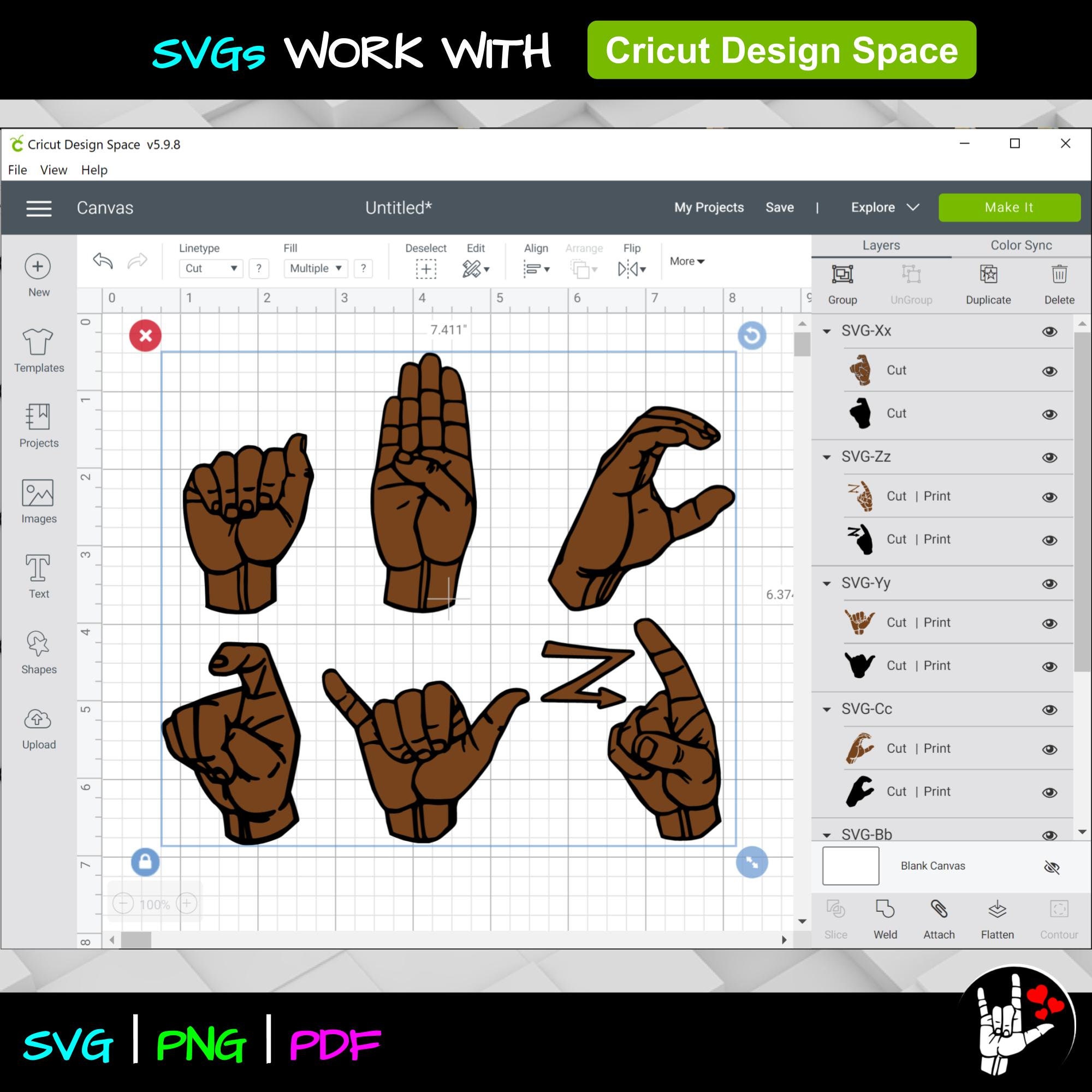 ASL SVG Sign Language Alphabet SVG American Sign Language Svg Asl ...