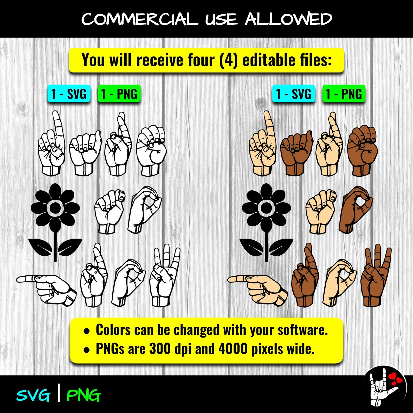 ASL SVG Dare to Grow Sign Language SVG Cut Files Printable American ...