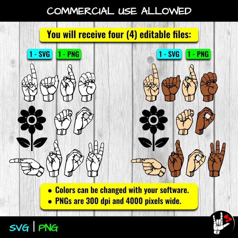 ASL SVG Dare to Grow Sign Language SVG Cut Files - Etsy Canada