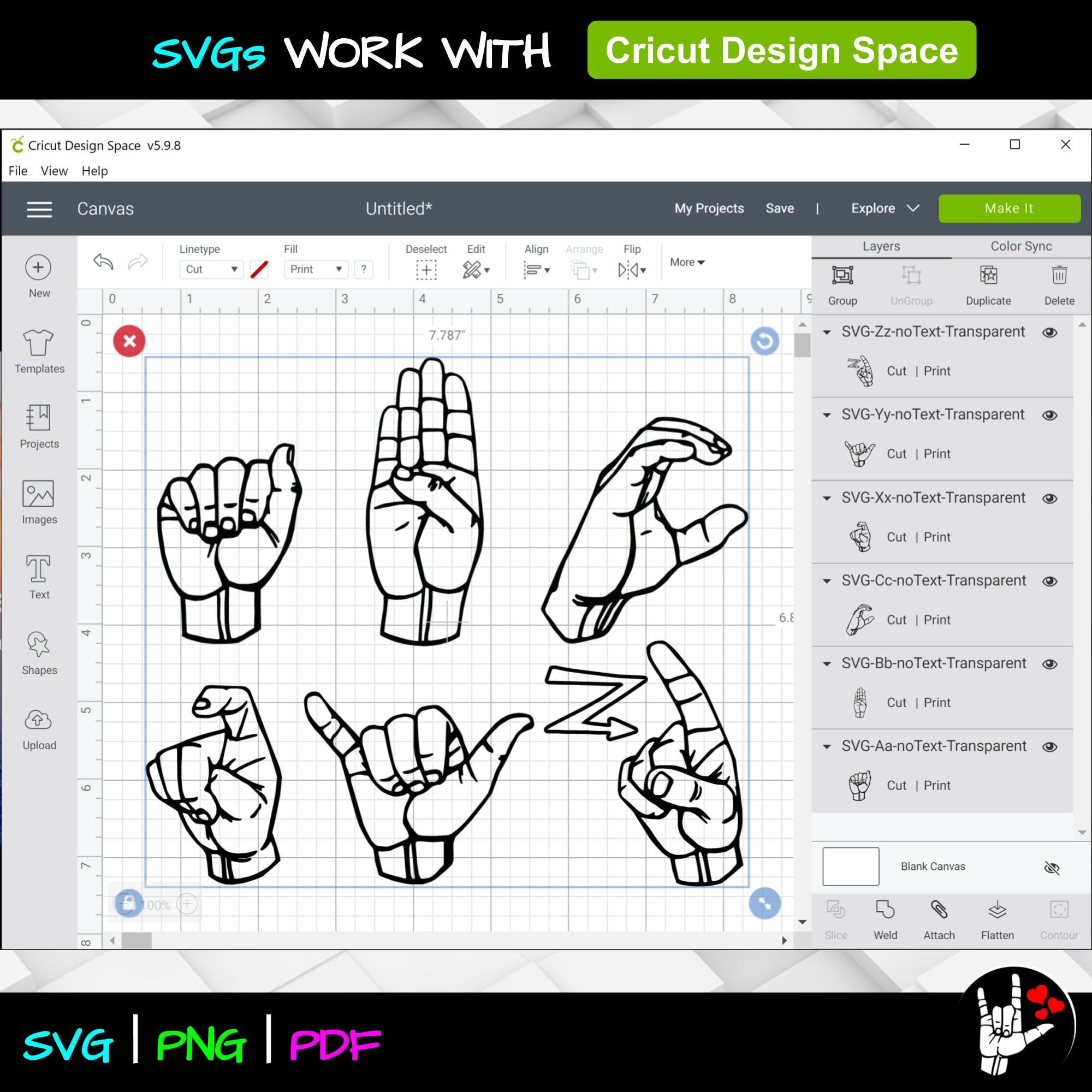 ASL SVG Sign Language Alphabet SVG American Sign Language Svg Asl ...