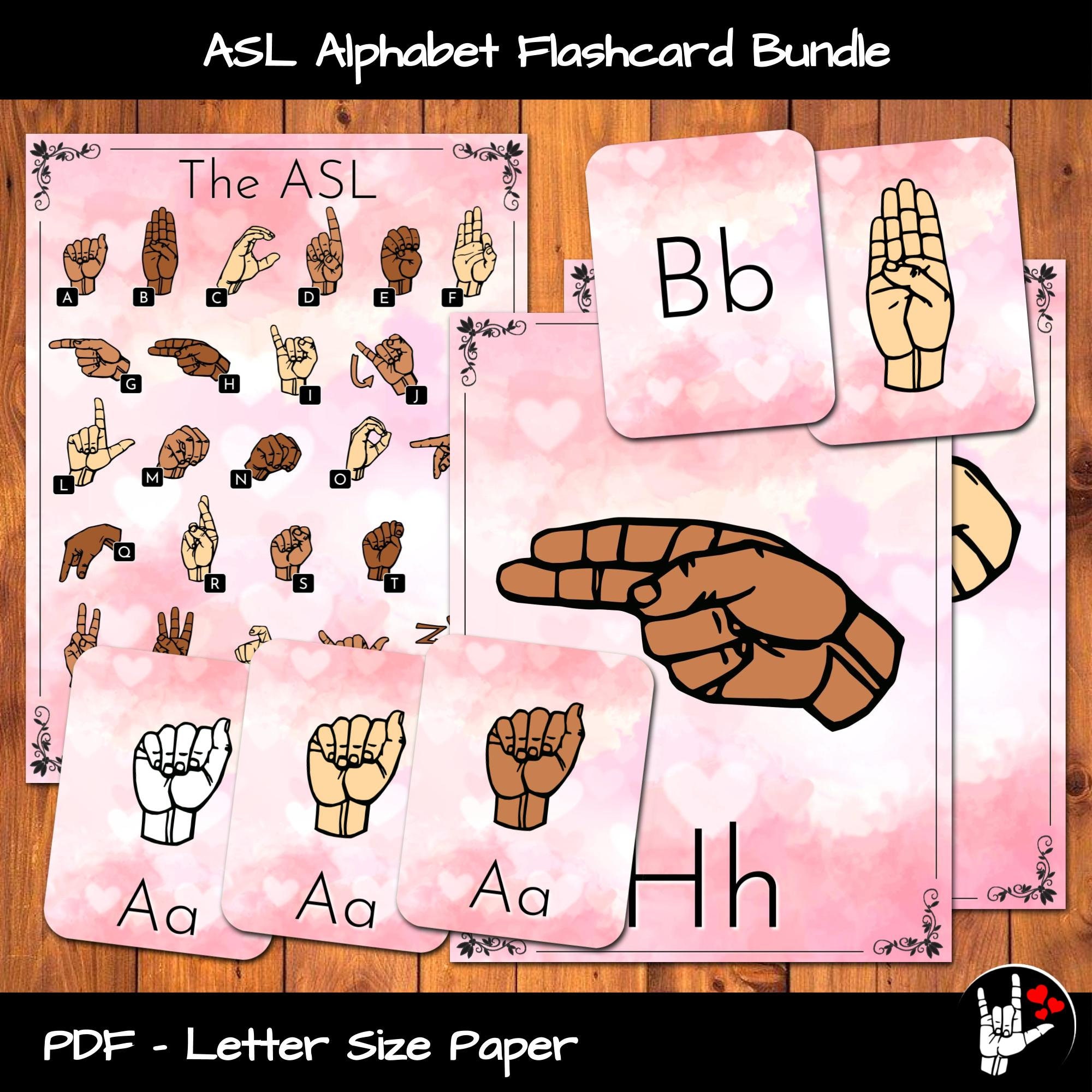 ASL Printable Flashcards